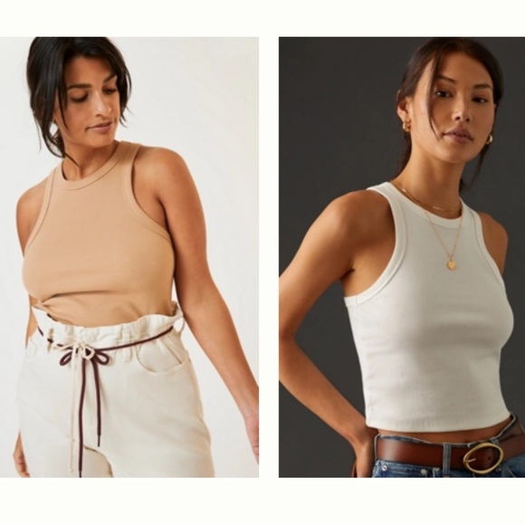 Maeve | Tops | Maeve Anthropologie Set Of Two The Blair Stretchcotton ...